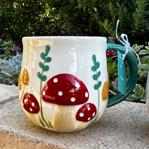 LANG | Dining | Lang Hand Painted Mushroom Mug Set Of 2 Vintage Retro ...